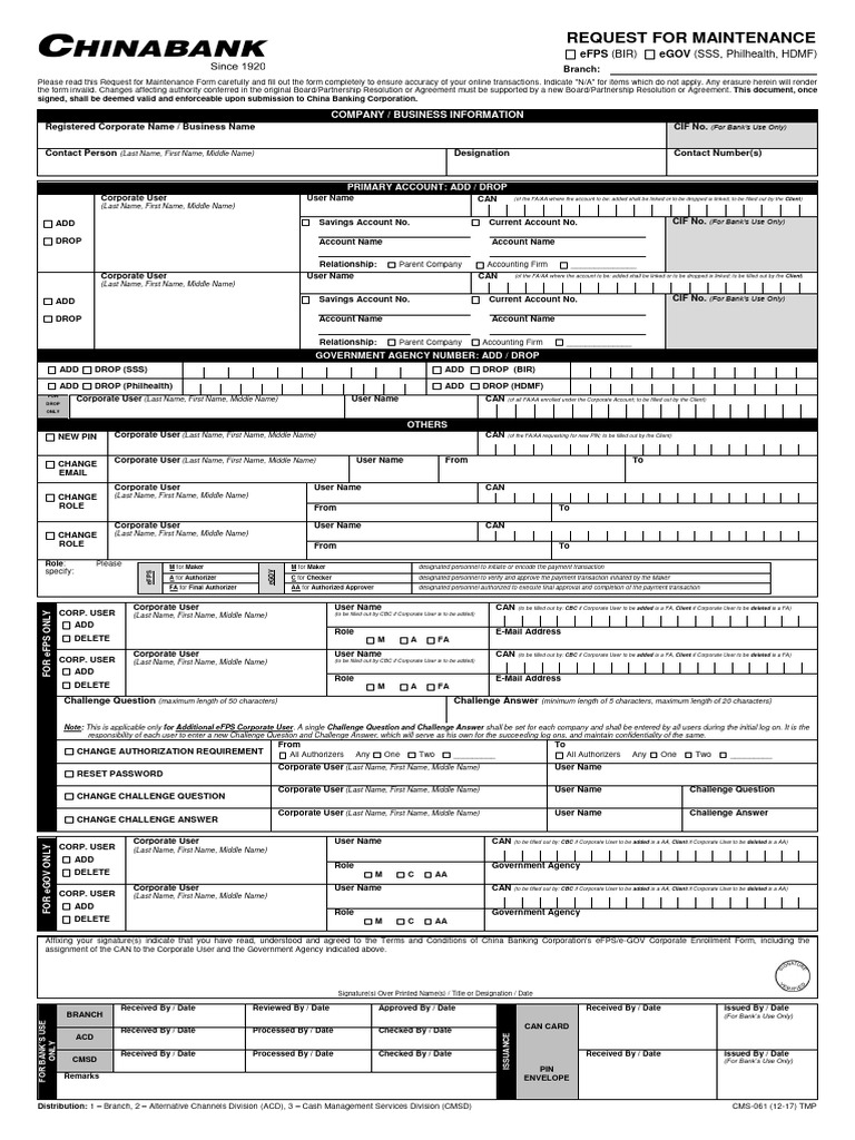 CBOC - Maintenance (CMS-063B (04-21) TMP) | PDF