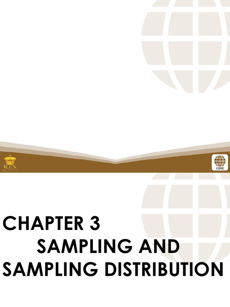 Pdf Lesson 1 Sampling Distribution Of Sample Means Pdf