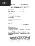 Order 39 Rule (3) of C.P.C. | PDF | Ex Parte | Injunction