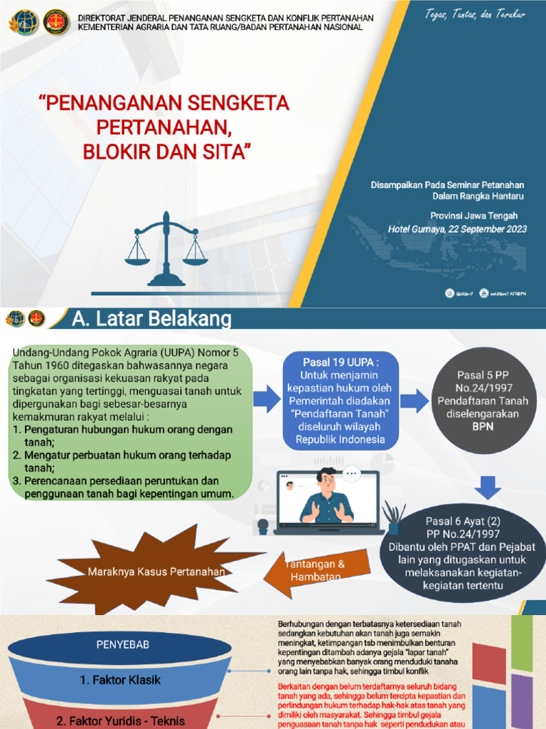 Penangaan Sengketa, Blokir & Sita | PDF