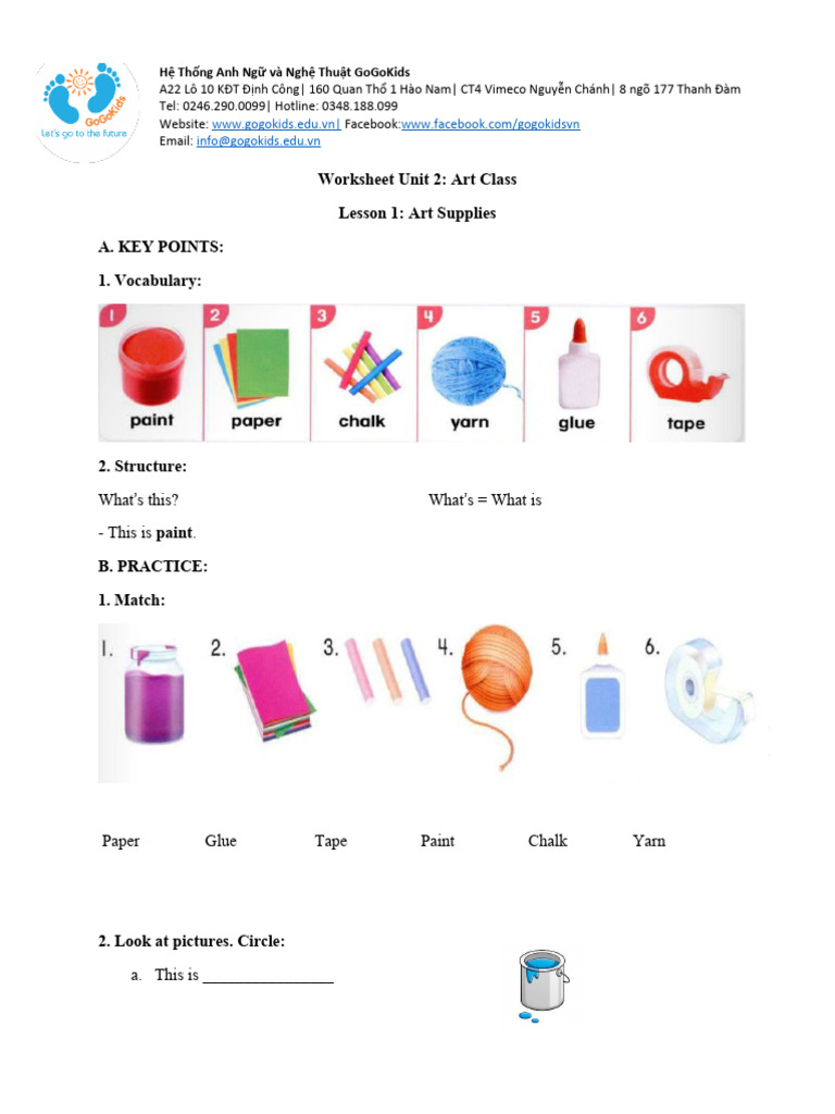 Worksheet Eu1 - Unit 2 L1 | PDF | Social Science | Art