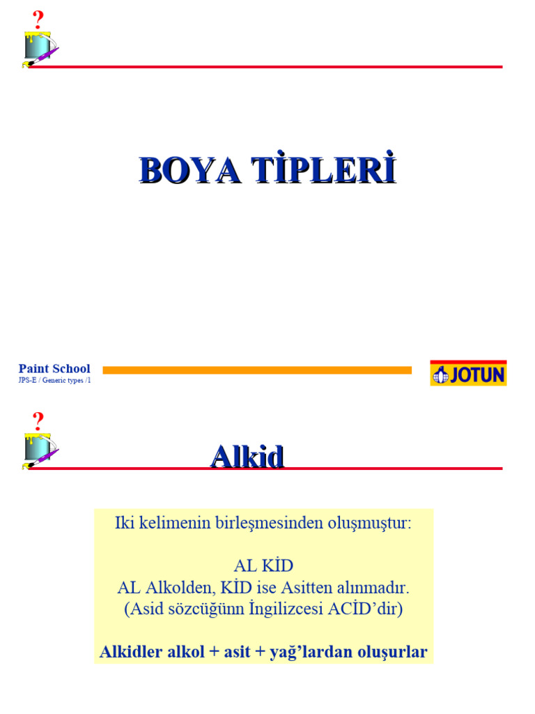 3 Boya Ti̇pleri̇ | PDF