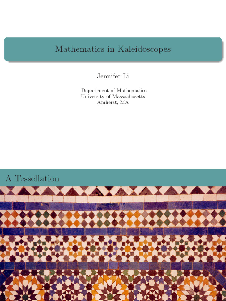 Mathematics in Kaleidoscopes | PDF | Triangle | Vertex (Geometry)