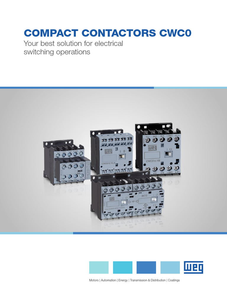 WEG-CWC0-Compact-Contactors | PDF | Relay | Alternating Current