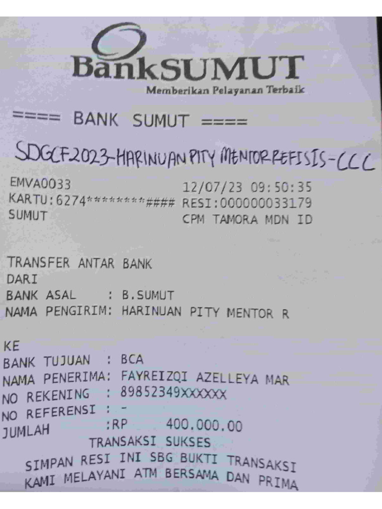 Bukti Pembayaran | PDF