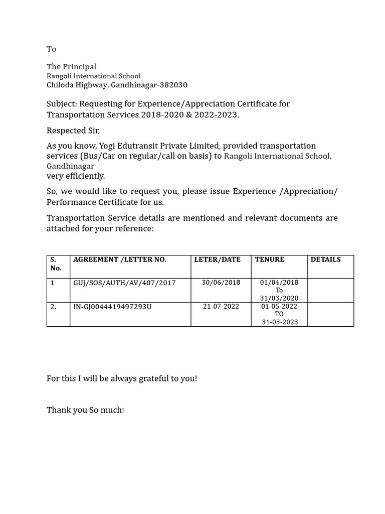 REquest For Certificate | PDF