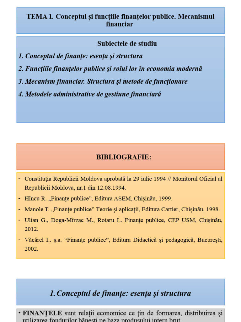 FP tema 1.1 PPT finante | PDF