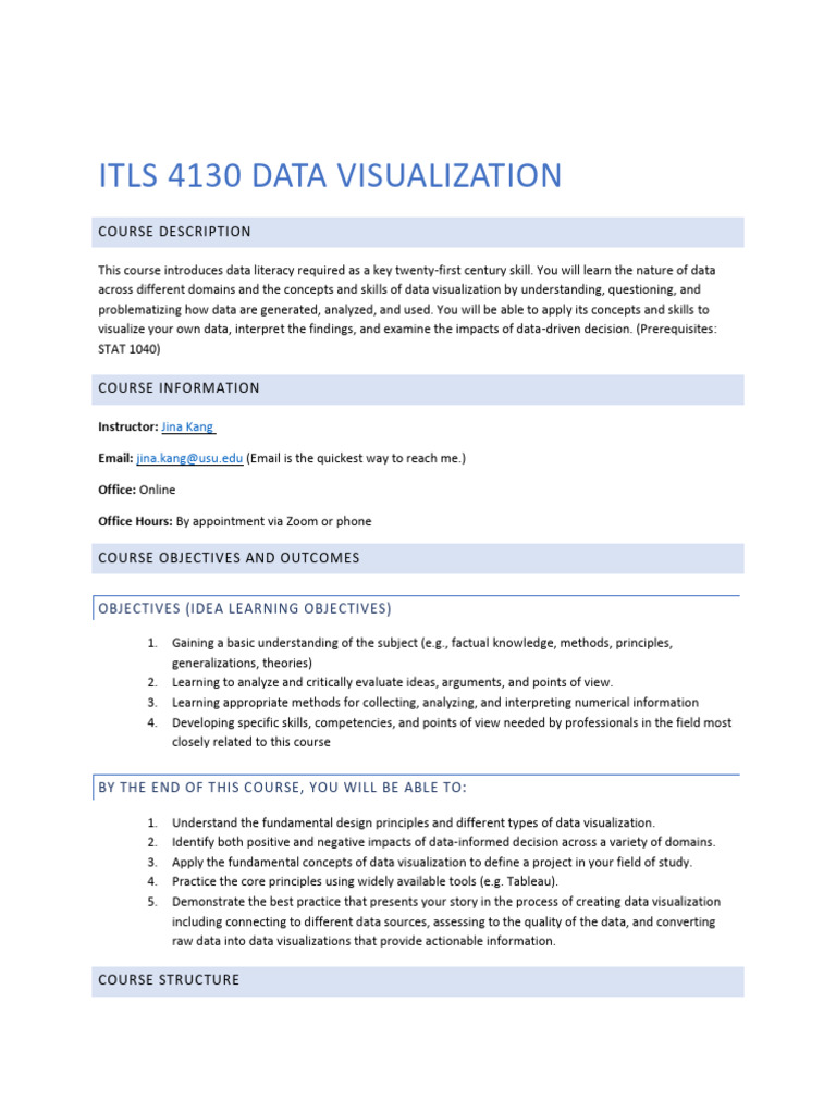 4130 Data Visualization | PDF