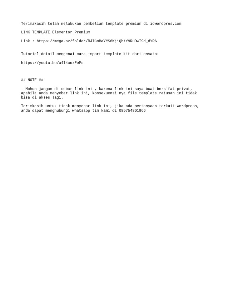 Akses Template Envato Element | PDF