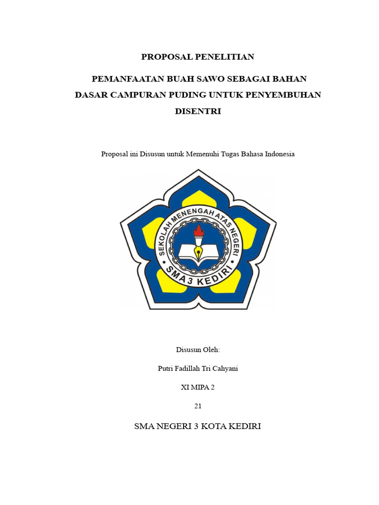 CONTOH PROPOSAL PENELITIAN 2 | PDF