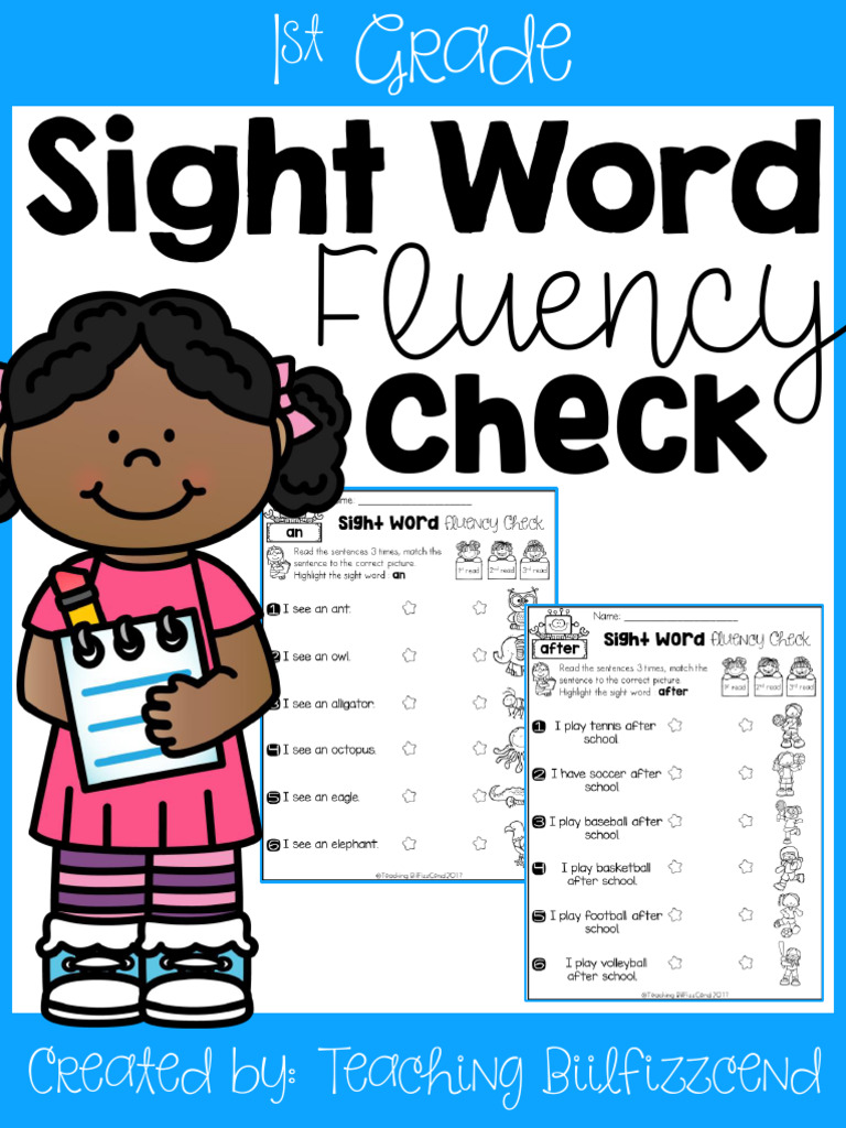 SightWordFluencyCheck1stGrade d31 | PDF
