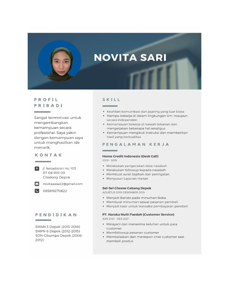 CV Sari | PDF