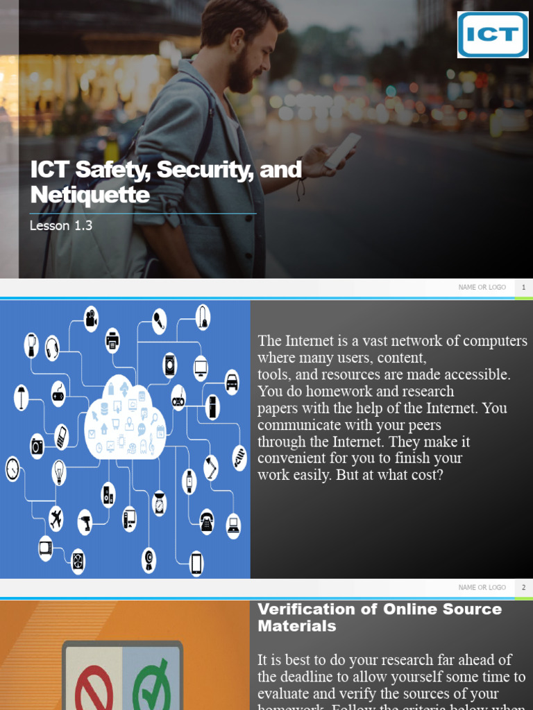 ICT Safety, Security, and Netiquette | PDF