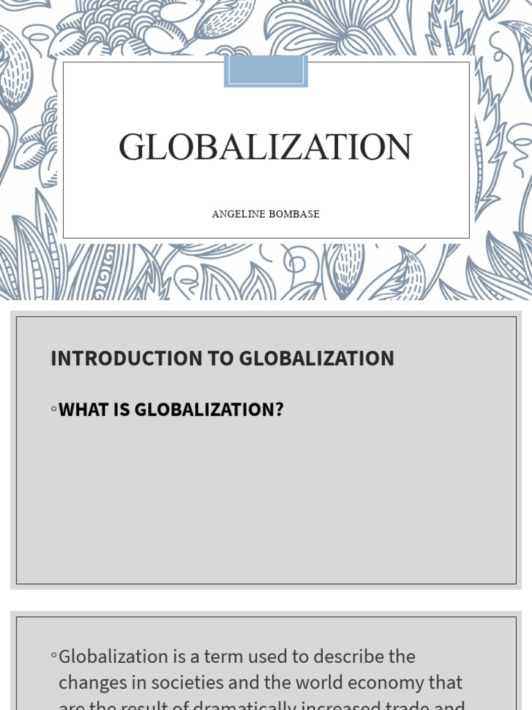 Globalization | PDF