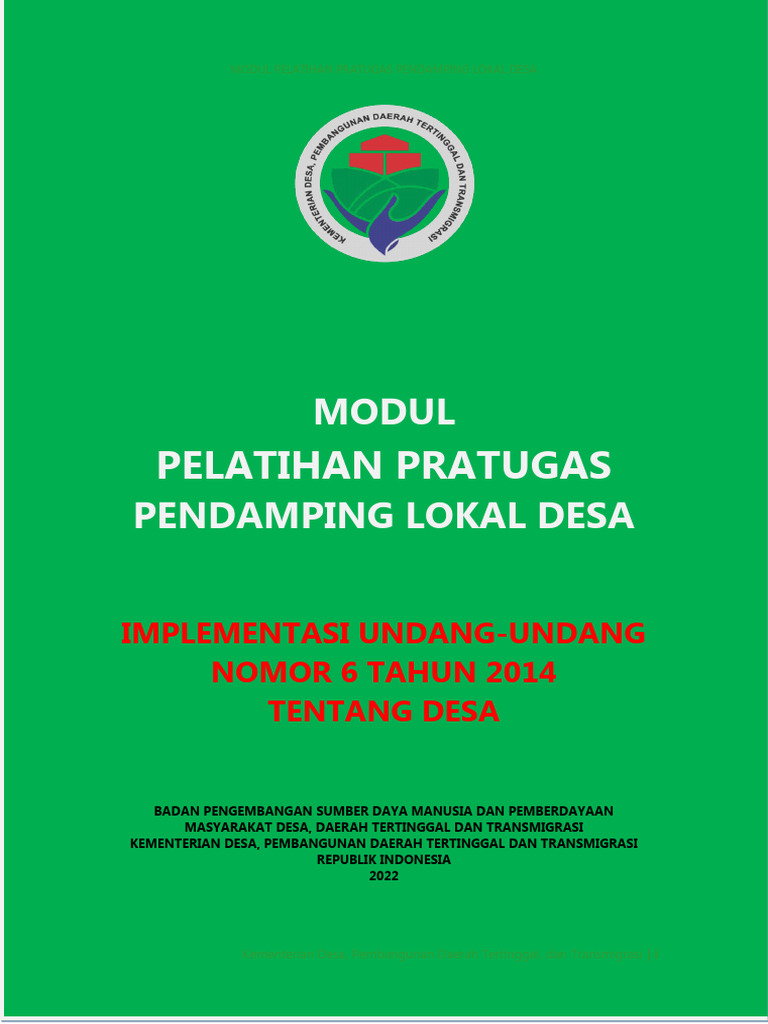 Modul Pelatihan Pra Tugas Mandiri PLD TH 2022 - FNL | PDF