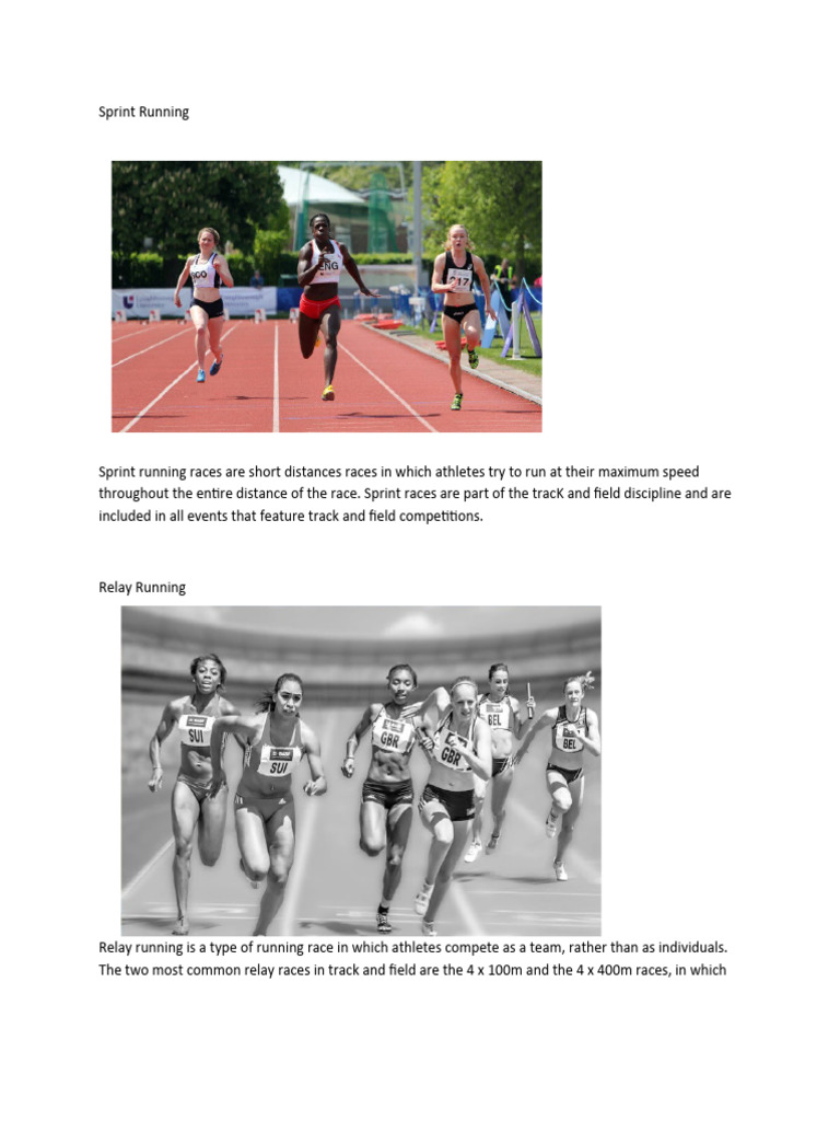 Sprint Running-WPS Office | PDF | Track And Field | Athletics