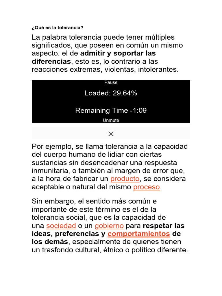 Tolerancia | PDF | Tolerancia | Teorías filosóficas