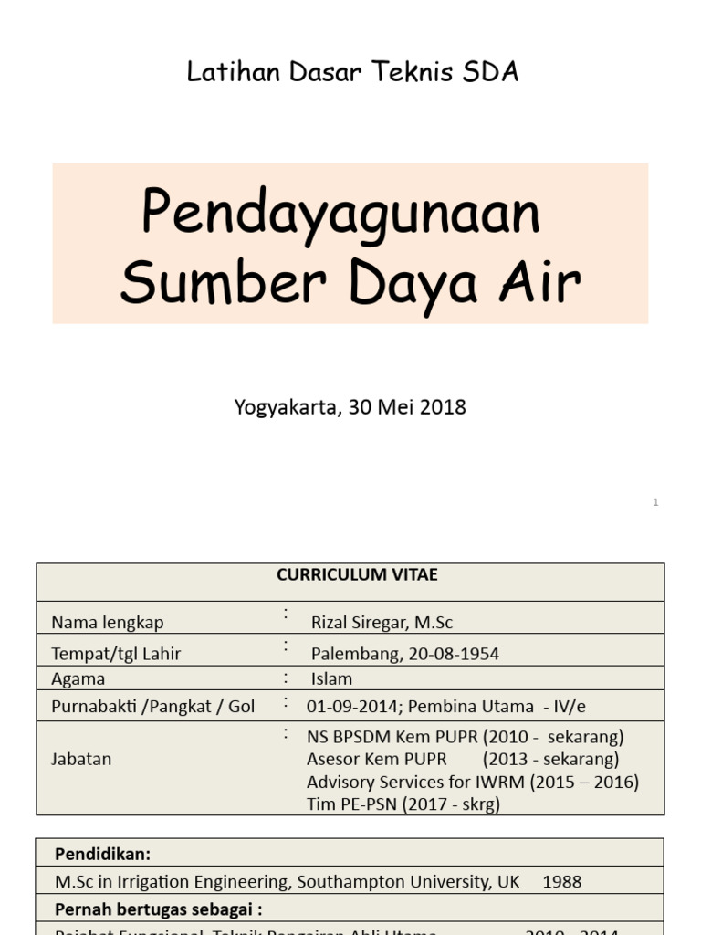 04 Pendayagunaan SDA Rizal Siregar | PDF