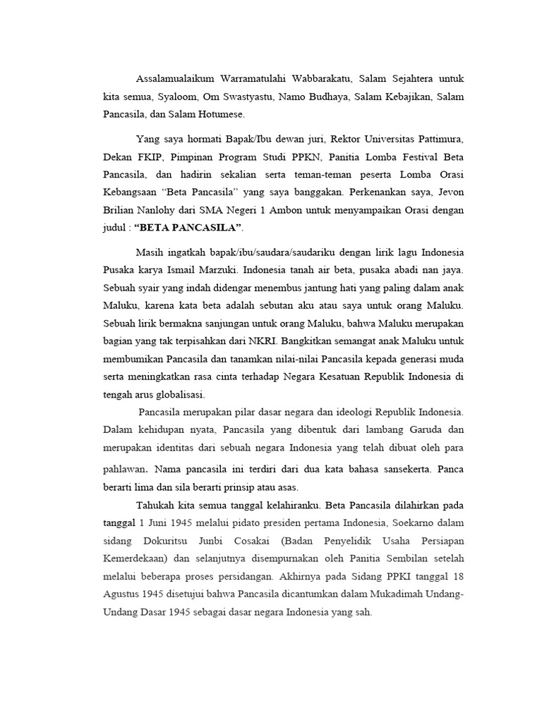 Orasi Kebangsaan.7 | PDF