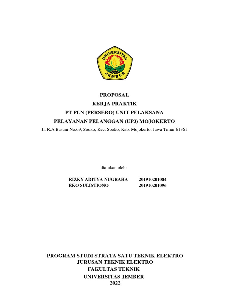 Proposal KP Terbaru | PDF | Komputer