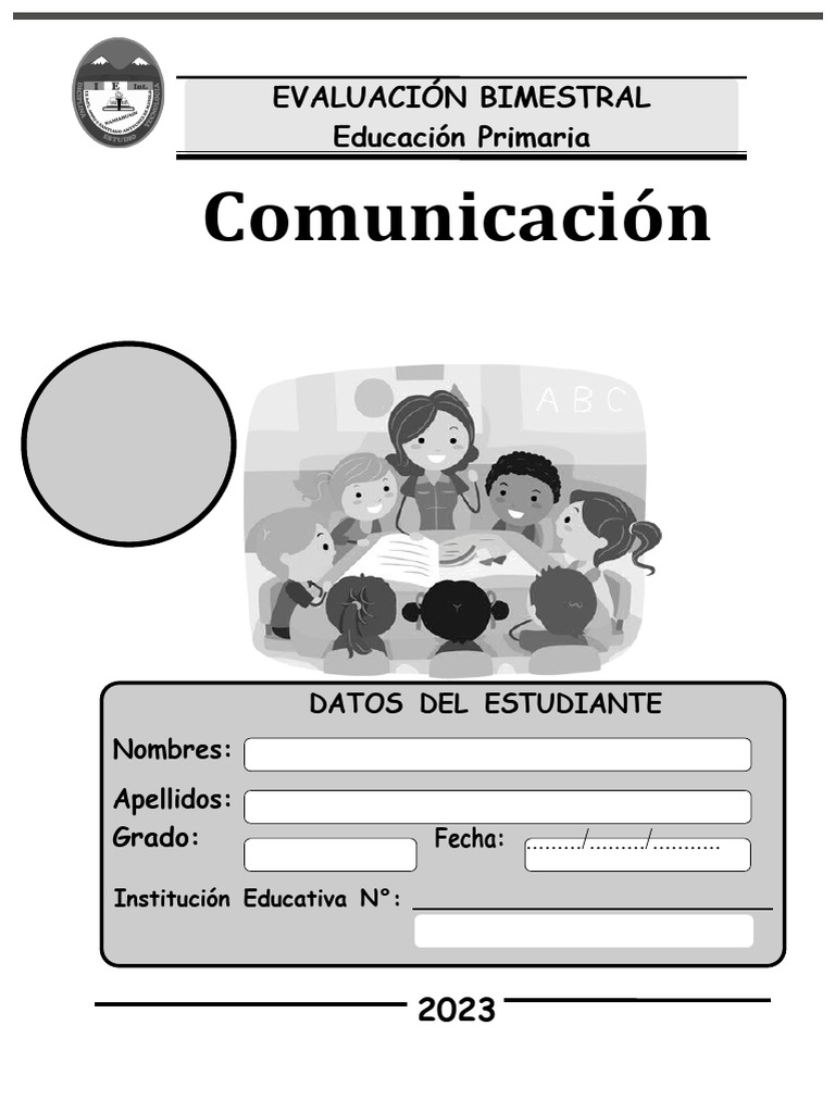 Evaluacion De Comunicacion 4 Grado Ib Pdf