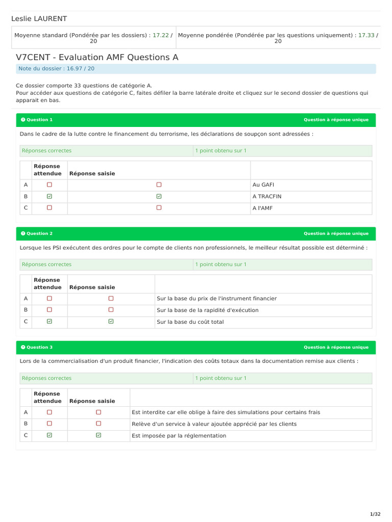 Questions Certification AMF 2023 | PDF | Obligation (Finance) | Banques
