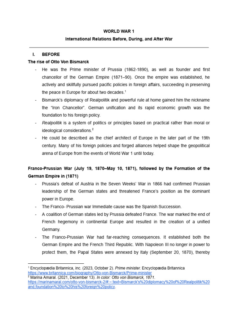 WW1 Report Script | PDF | Allies Of World War I | World War I