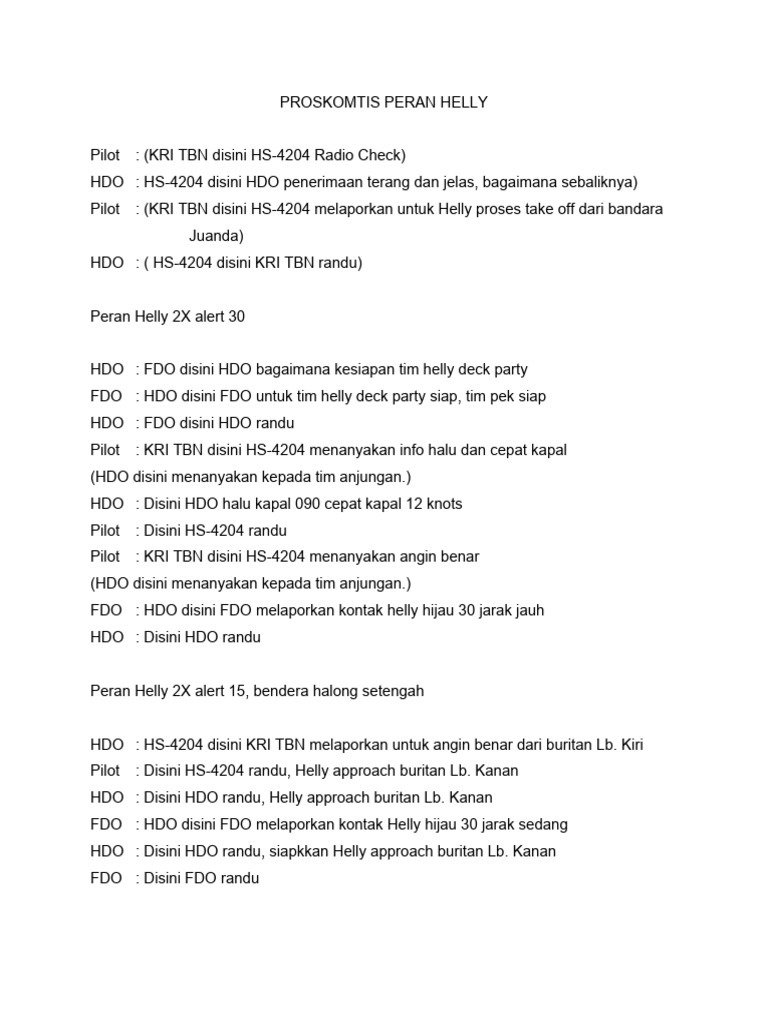 Proskomtis Peran Helly | PDF