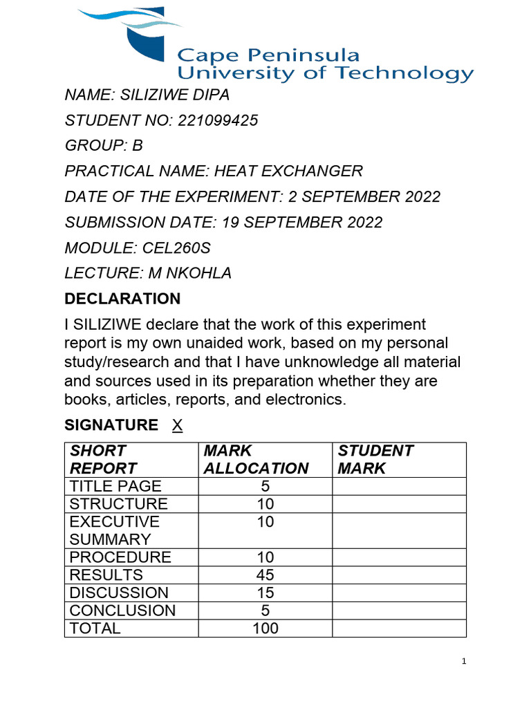 Siliziwe Dipa EDIBON FLUID FLOW PRAC 1 221099425 | PDF