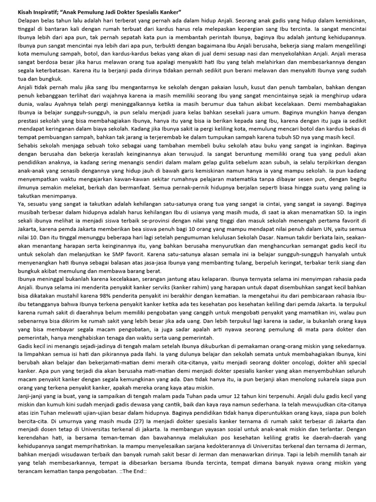 Kisah Inspiratif | PDF