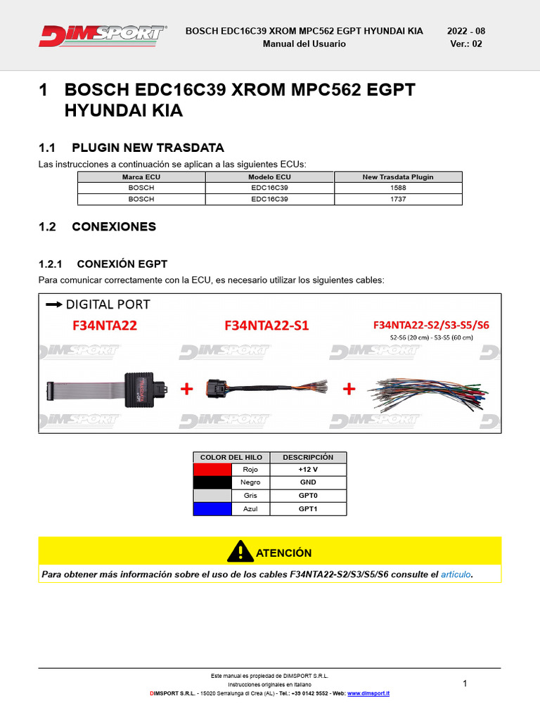 Manual Usuario EDC16C39 HYUNDAI KIA | PDF