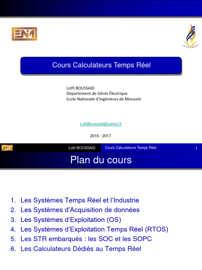 Calculateurs Temps Réel | PDF