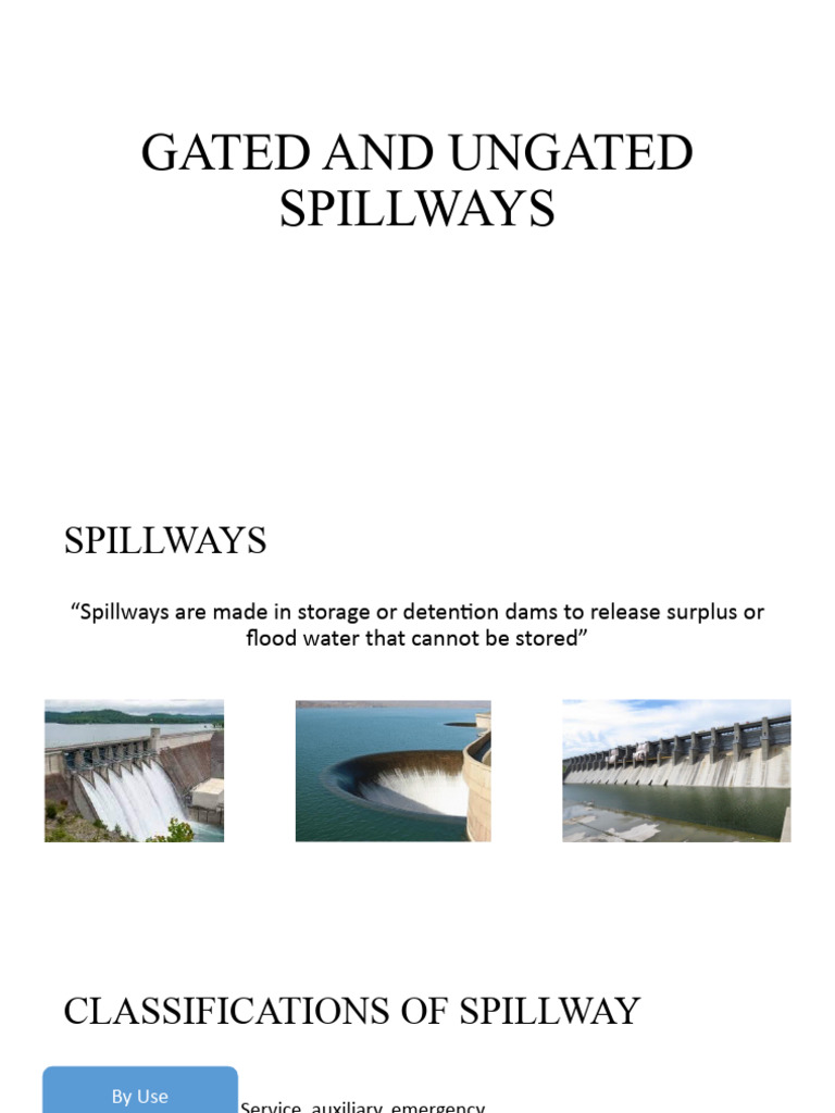 Gated and Ungated Spillway | PDF