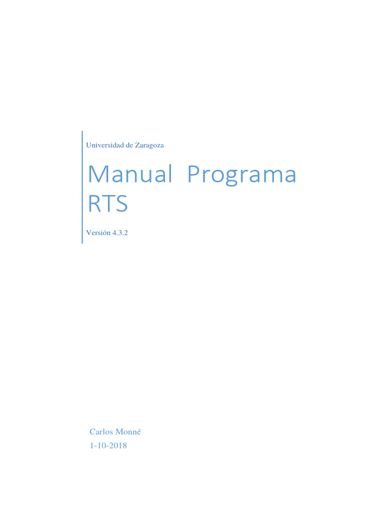 Manual RTS 1.0 | PDF