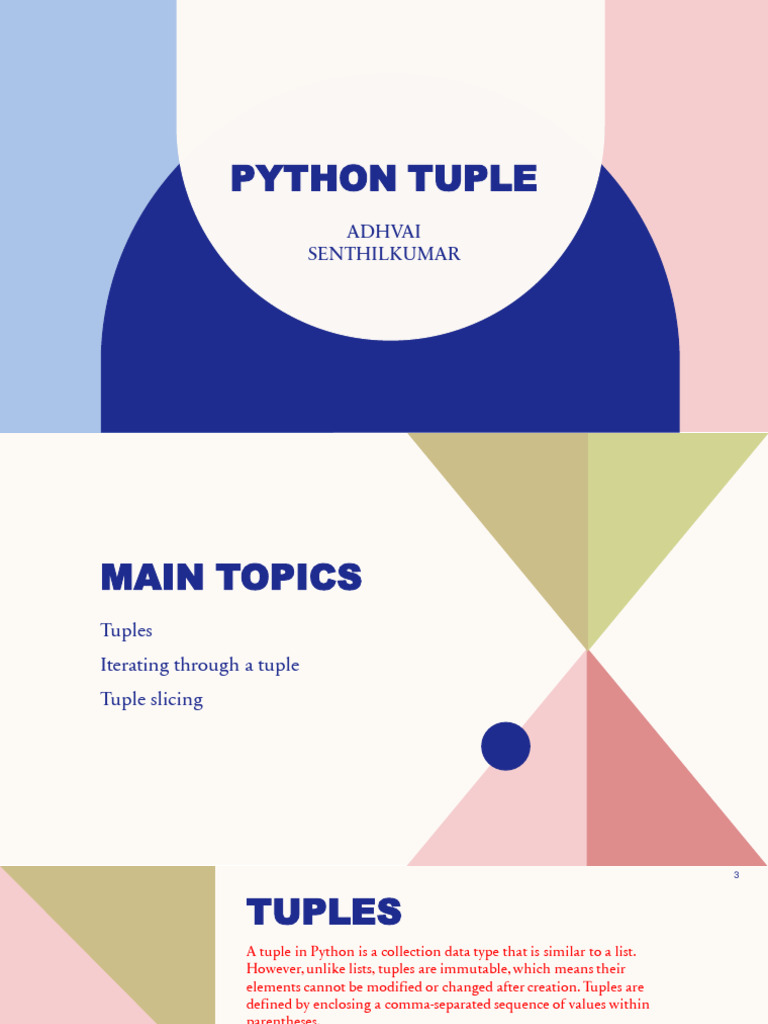 Python Tuple Basics & Operations | PDF