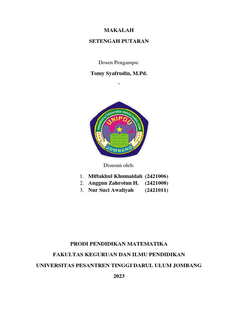 Geometri Transformasi: Setengah Putaran | PDF