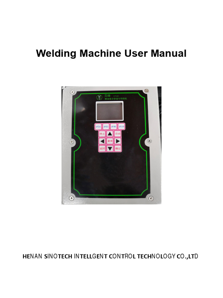 Welding Machine User Manual | PDF | Welding | Construction