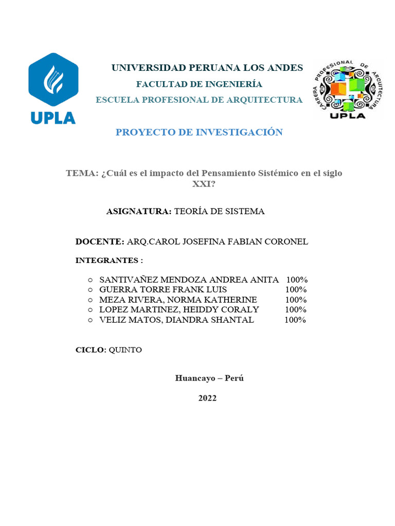 Final Teoria de Sistemas | PDF | Crecimiento personal y profesional Final Teoria de Sistemas | PDF | Crecimiento personal y profesional