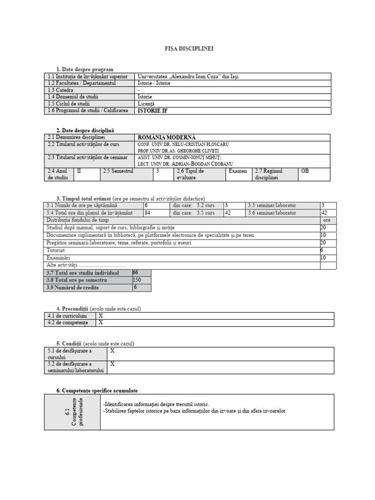 Romania Moderna | PDF