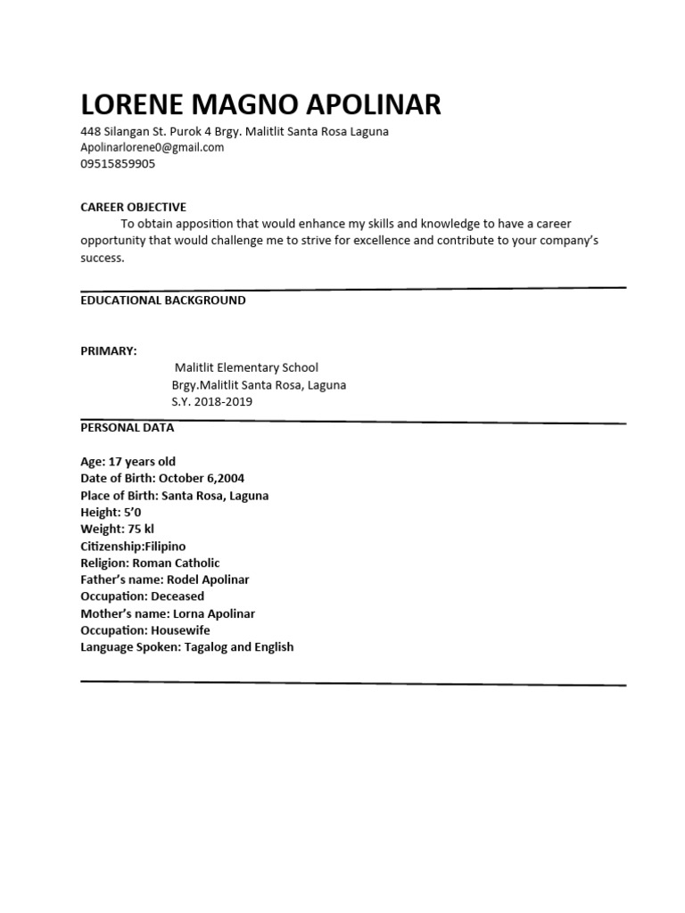 Izzy Resume 2 | PDF | Wellness