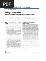 Sample Family Constitution | PDF | Governance | Business