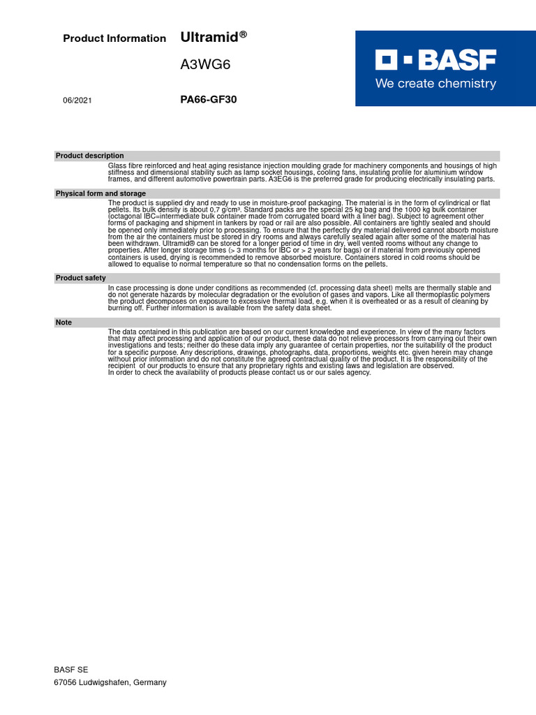 Ultramid®_A3WG6_en_SI.product_datasheet | PDF