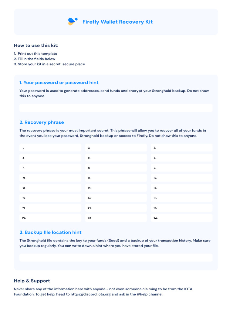 Firefly Recovery Kit | PDF | Computers