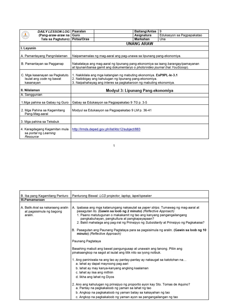 EsP DLL 9 Mod 3 Xandra | PDF