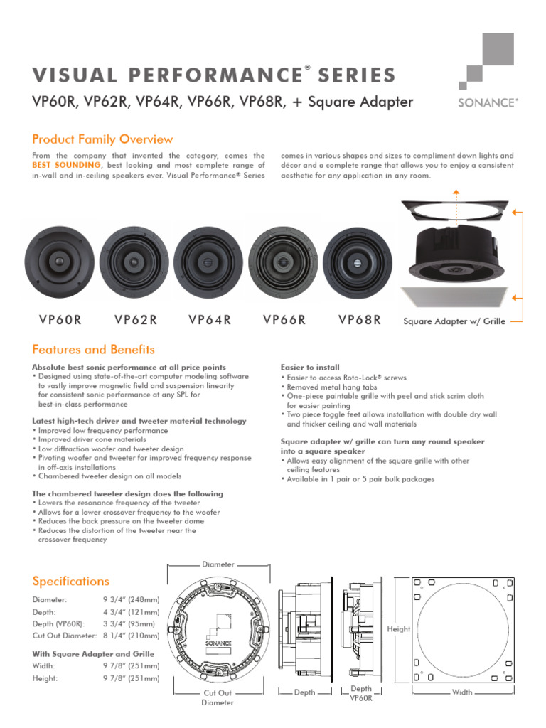 Sonance Data Vp66r Pdf