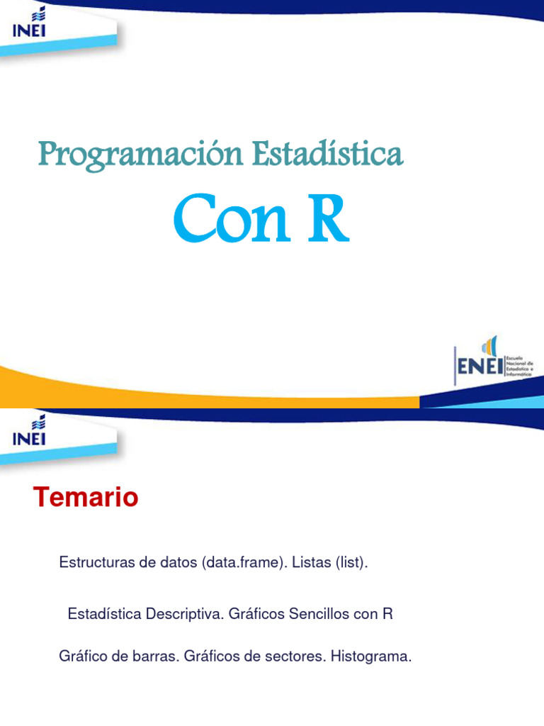 Programación Estadística en R: Dataframes y Gráficos | PDF