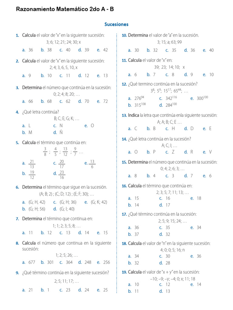 2SEC SUCESIONES | PDF | Ajedrez