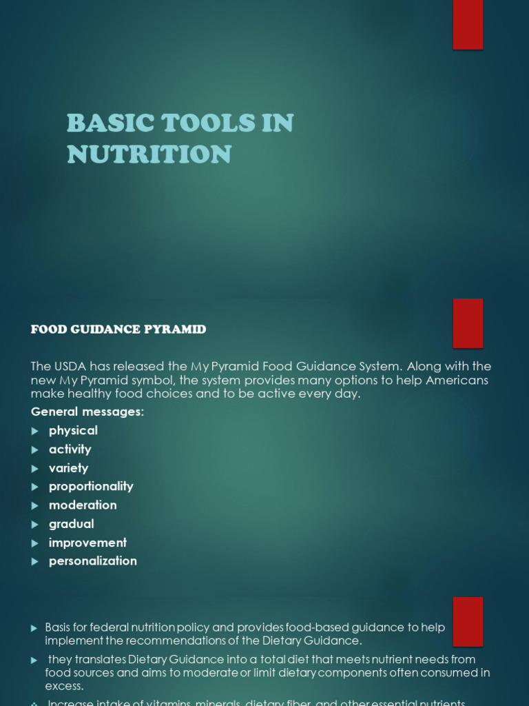 Basic Nutritional Tool | PDF