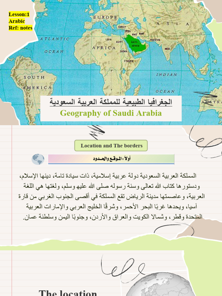 Geography of Saudi Arabia Overview | PDF | Saudi Arabia | Africa