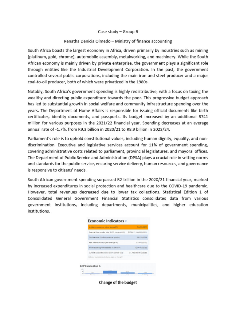 Case Study - Group B | PDF | Taxes | Government Spending